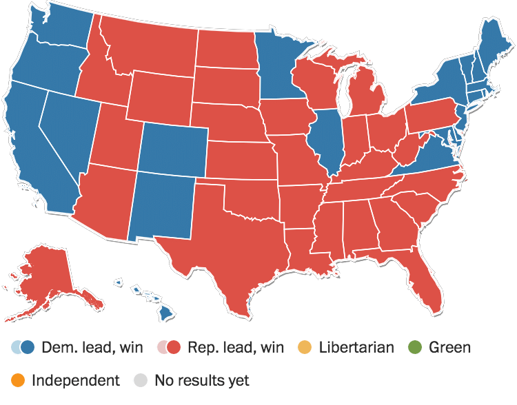 Election Day 2016: Trump’s Victory in Maps – Armchair Midrash